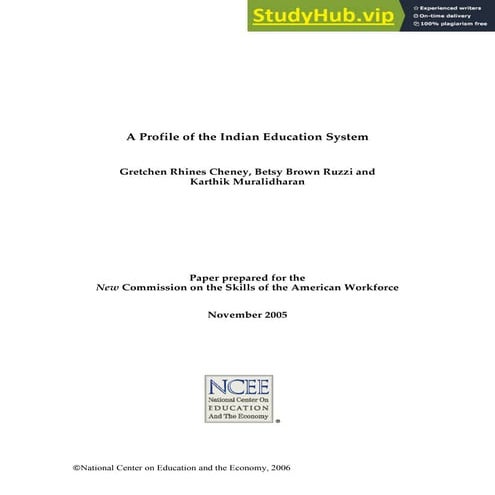 A Profile Of The Indian Education System | PDF