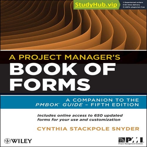 A Project Manager S Book Of Forms | PDF