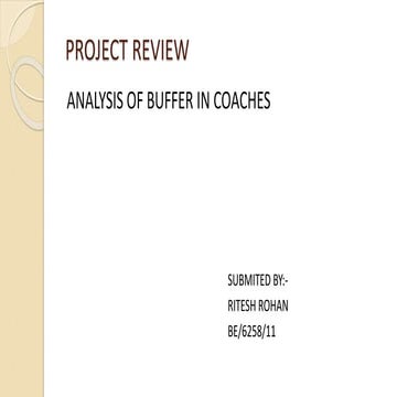 A project on buffer | PPTX