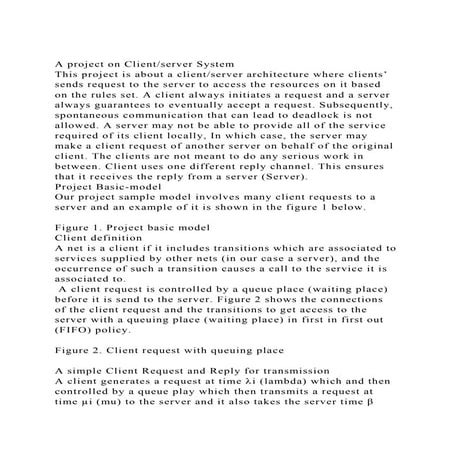 A project on Clientserver SystemThis project is about a client | PDF