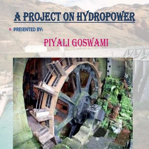 Hydropower project | PPTX