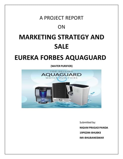 Eurekaforbes- Sales strategy | PPT