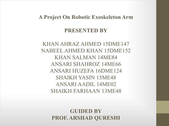 Exoskeleton | PPTX | Robotics | Technology & Computing