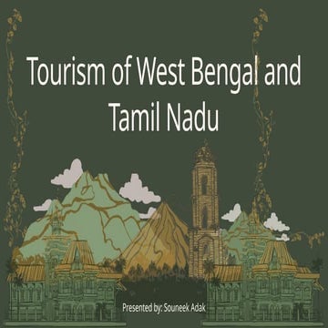 A project on tourism of west bengal and tamil nadu | PPTX