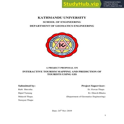 A Project Proposal On Interactive Tourism Mapping And Prediction Of Tourists Using Gis Pdf