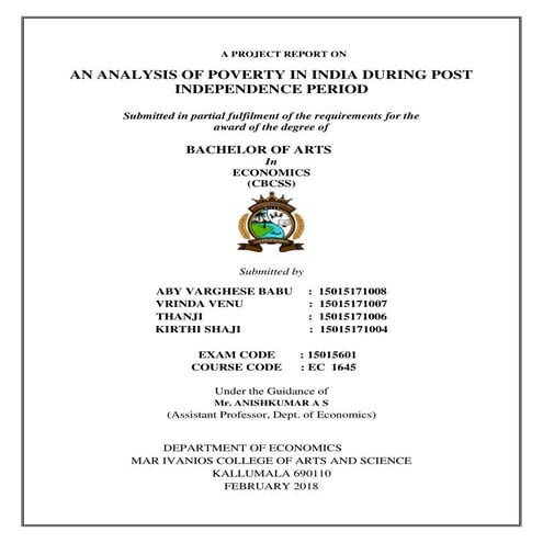 POVERTY IN INDIA | PDF