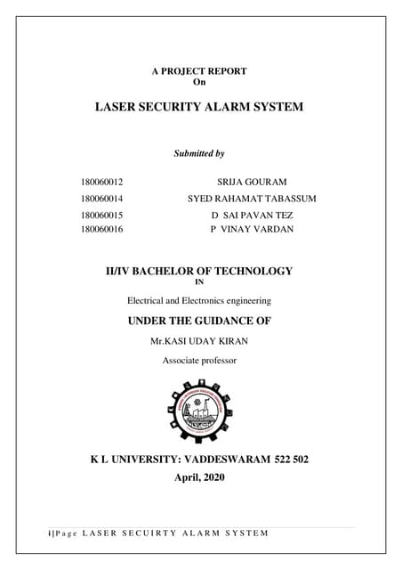 Laser security system | PPT