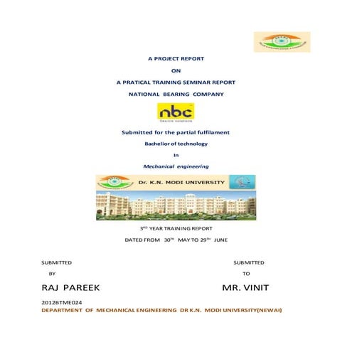 A project report on nbc | DOCX