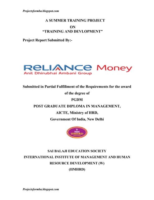 P&G TRAINING AND DEVELOPMENT | PDF