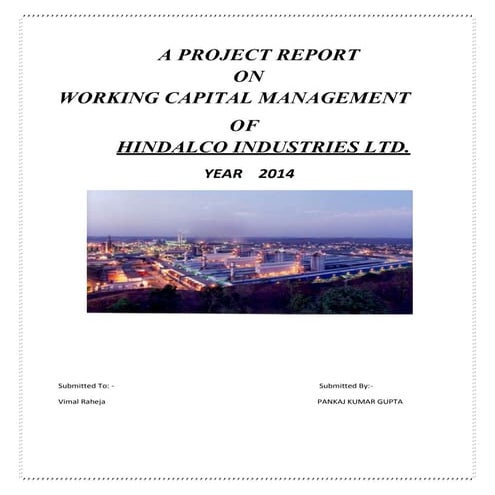 A project report on working capital2 | DOCX