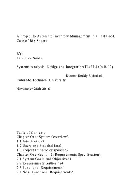 Stock Maintenance System-Problem Statement, SRS, ERD, DFD, Structured ...