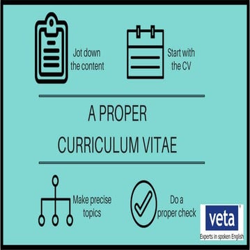 How to make a proper curriculum vitae | PPT