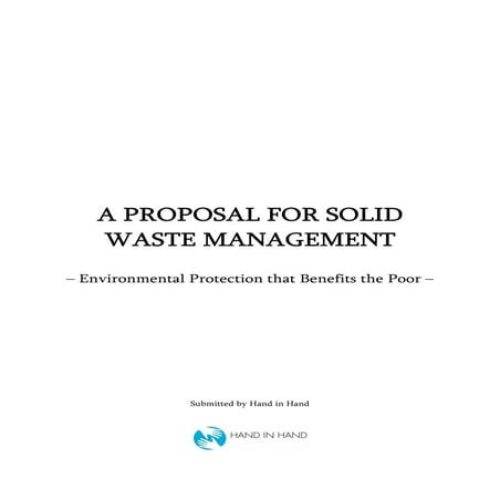 Solid Waste Management Project Proposal
