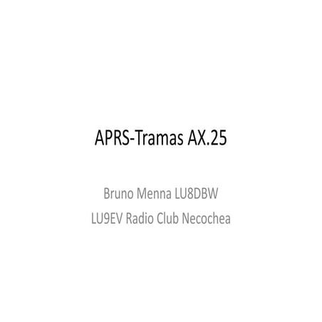 APRS - Tramas AX.25