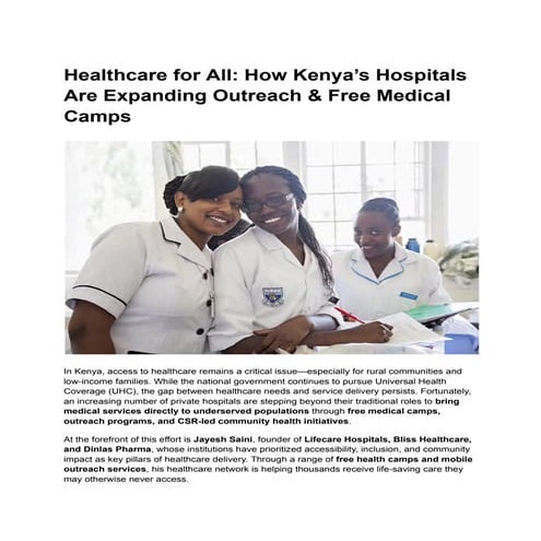 APR Week 4 Healthcare for All_ How Kenya’s Hospitals are Expanding ...