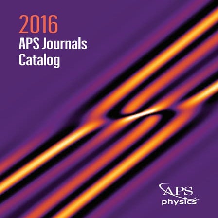 Aps 2016 journals catalog | PDF | Publishing Industry | Industries