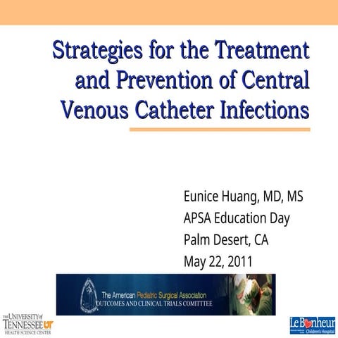 APSA Central Venous Catheter presentation.ppt
