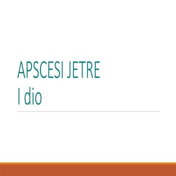 APSCESI JETRE 1. dio - predavanje o istraživanju jetre | PPTX