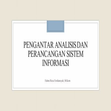Apsi pertemuan 1 | PPT