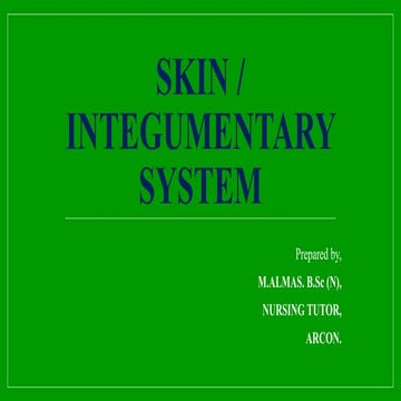 ANATOMY AND PHYSIOLOGY OF SKIN | PPTX