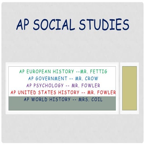 AP Social Studies Information | PPTX