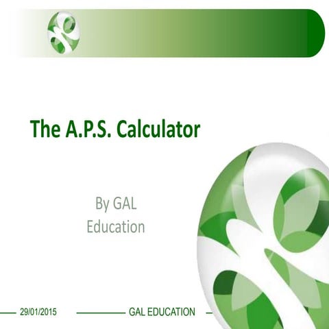 Aps presentation | PPTX