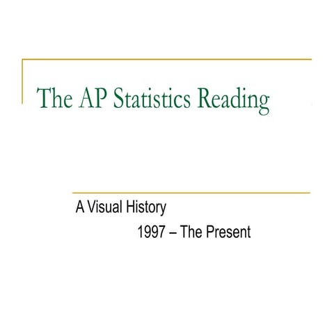 Ap statistics history (1997 to 2017) | PPT