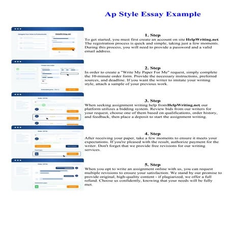 Ap Style Essay Example. Online assignment writing service. | PDF
