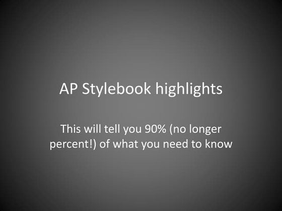 Copy-editing NewSymbols and AP Style.ppt | College Football | College ...