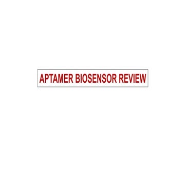aptamer biosensor summary.pptx