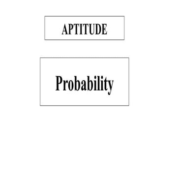 Aptitude probability focusing on Mathematics | PPT