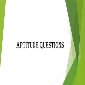 APTITUDE QUESTIONS for the students attending the interviews.pptx