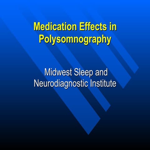 Apt medication effects in polysomnography | PPT