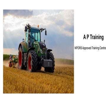 AP training NPORS Approved Training Centre | PPT
