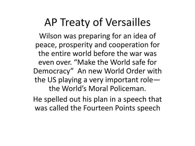 Ap treaty of versailles | PPTX