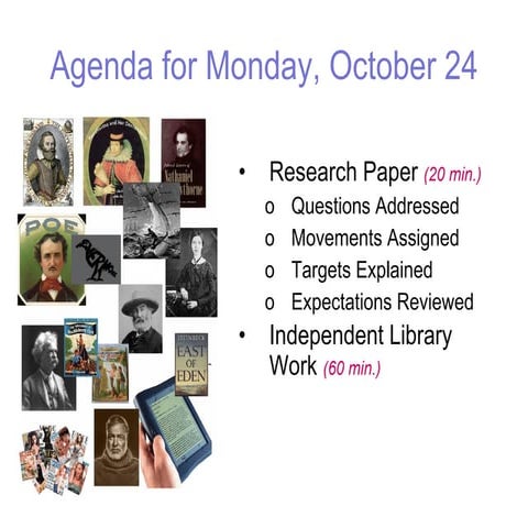 Monday, October 24 | PPT