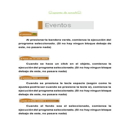 Apunte de instrucciones de scratch | DOCX