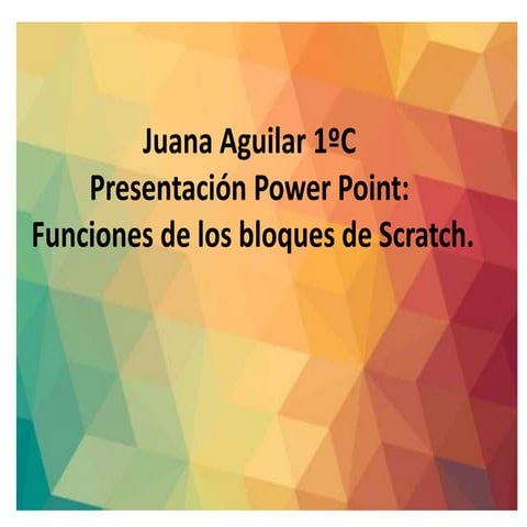 Apunte de instrucciones vistas en scratch | PPT