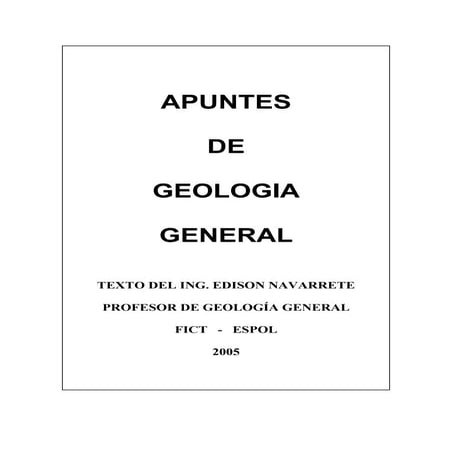 Apuntes de Geologia General | PDF