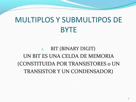 Tabla bytes | PDF