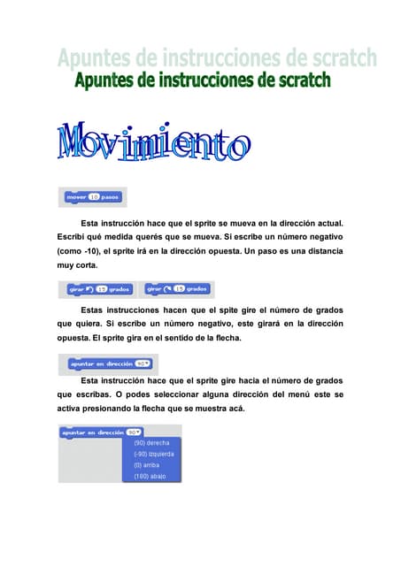 Los comandos de scratch | PPT