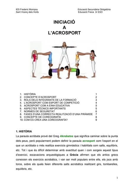 Dossier acrosport | PDF