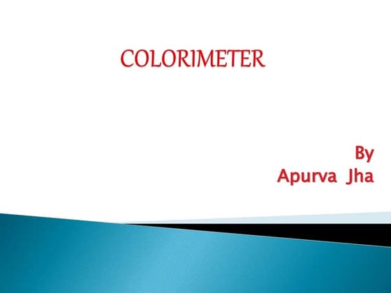 Colorimetry | PPT