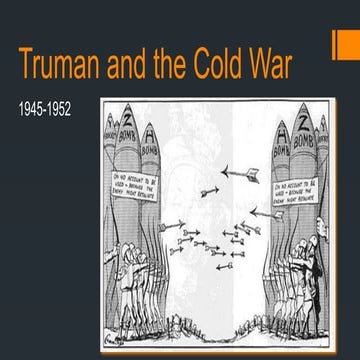 Truman Era and the Cold War: Politics, Economy, and Global Tensions ...