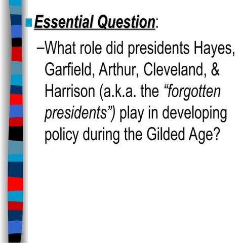APUSH Period 6 Notes #3 - Politics of the Gilded Age STUDENT COPY.ppt