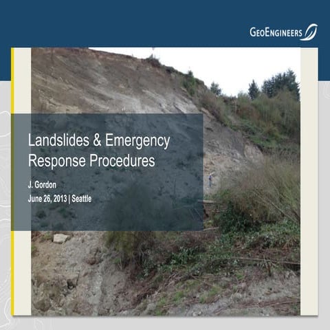 Landslides and Emergency Response Procedures | PPTX