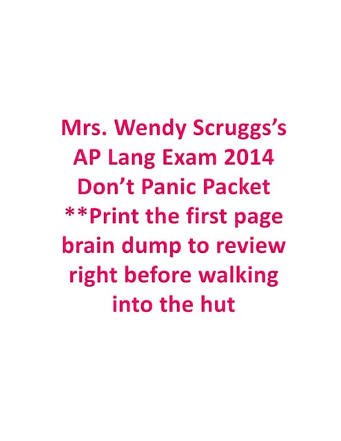 WJEC Literature - Guide to extract questions | DOCX