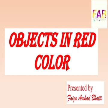 objects in RED color | PDF