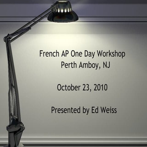 Ap workshop agenda | PPT