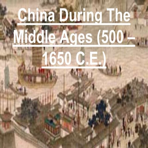 Ap world china in middle ages | PPTX | Buddhism | Religion & Spirituality